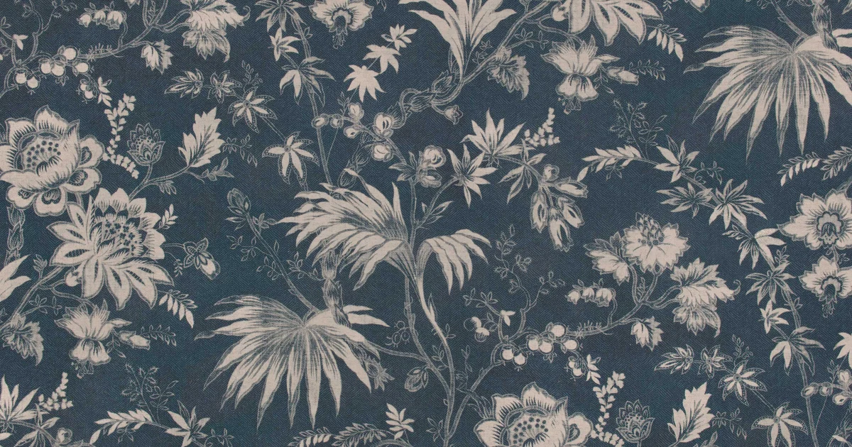 Romo Chiya 7981 Indigo | James Dunlop Textiles