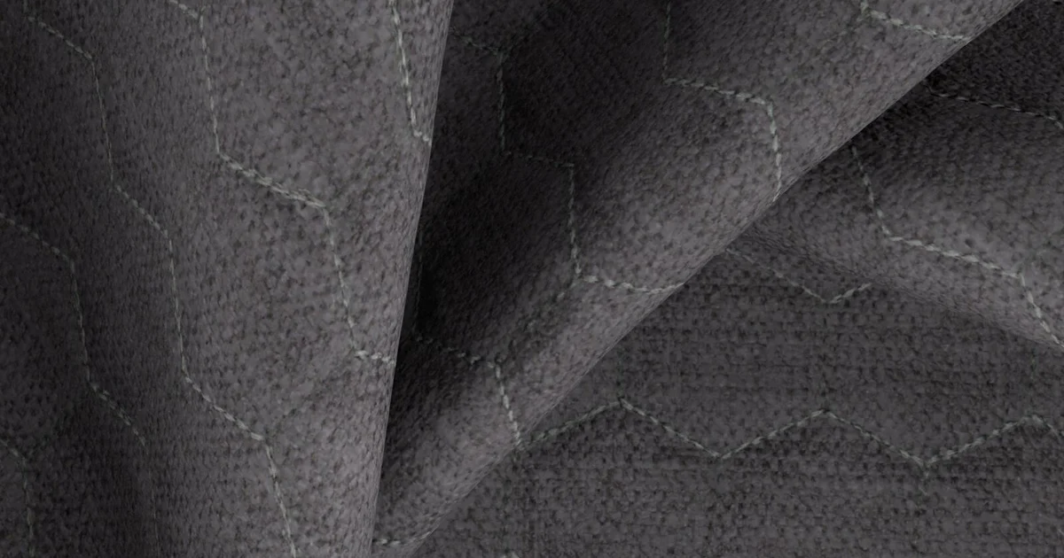 Zepel FibreGuard Colourquilt Charcoal | Zepel Fabrics & Wallpapers