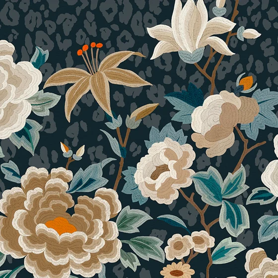 Romo Lavinia Mural W460 Midnight/01 | James Dunlop Textiles